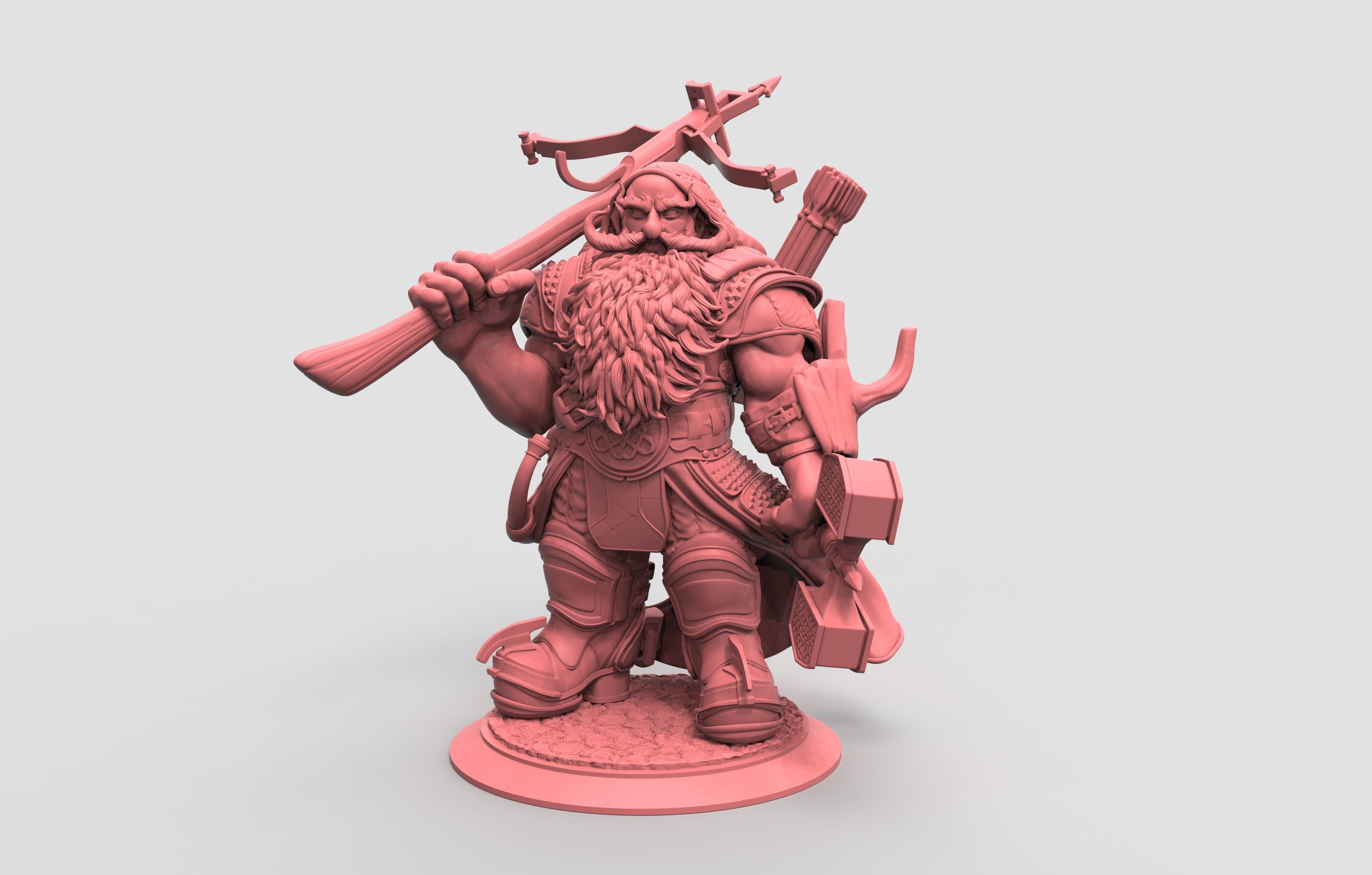 Lorin Dwarf Ranger 3D model 3D printable | CGTrader