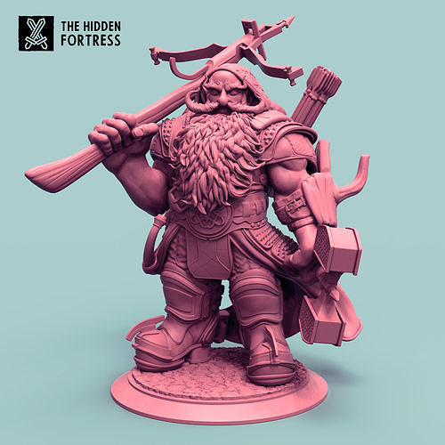 Lorin Dwarf Ranger 3D model 3D printable | CGTrader