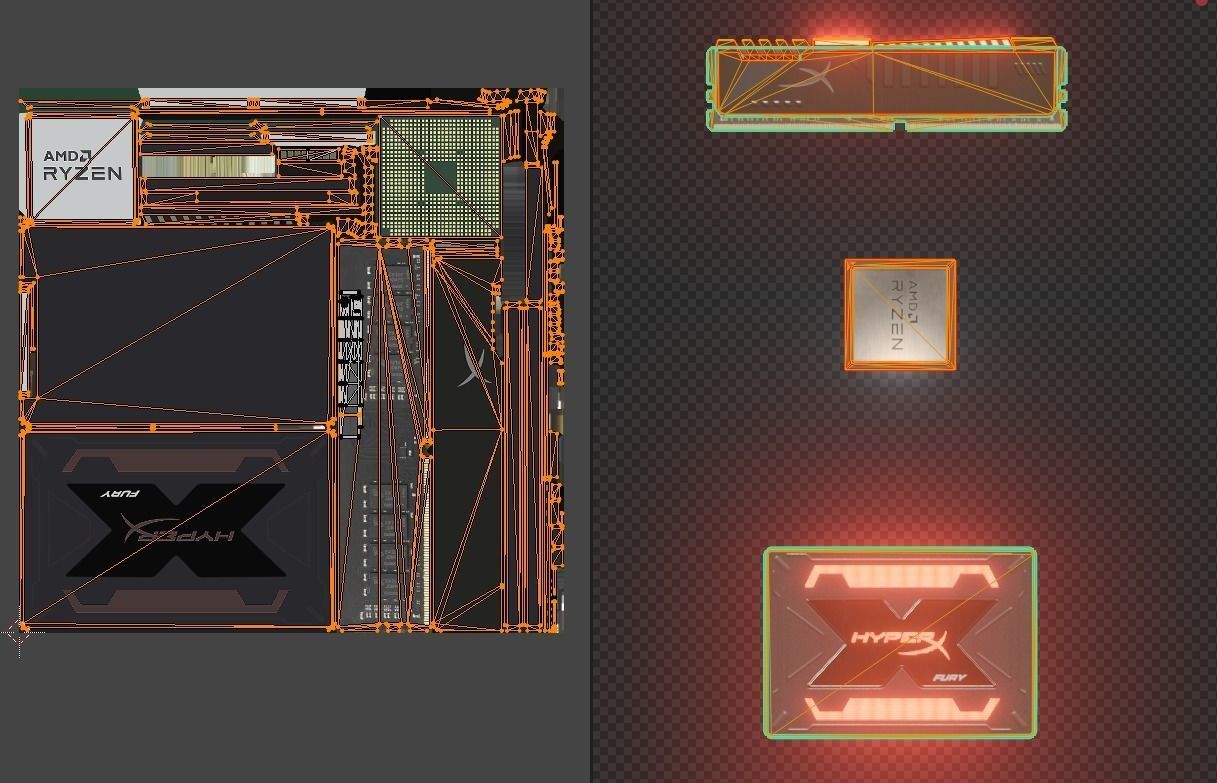3D model PC Hardware Kit VR / AR / low-poly | CGTrader