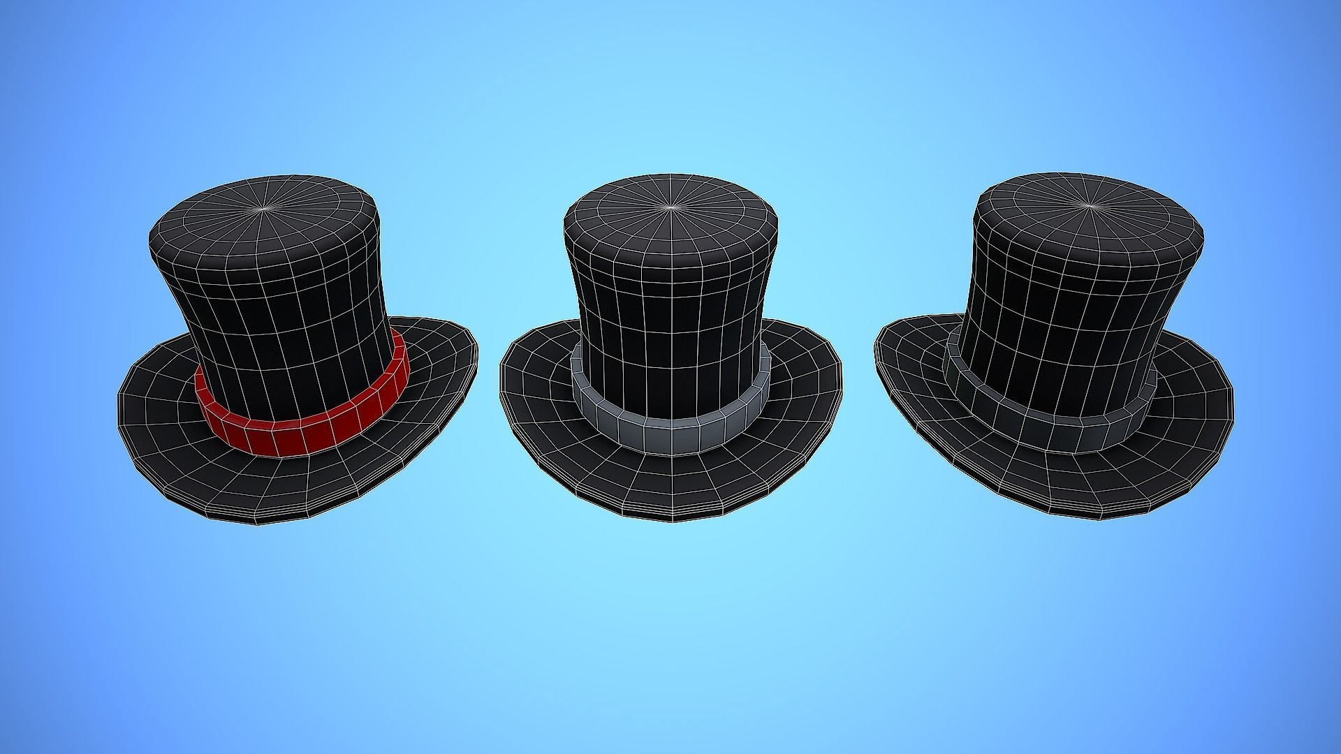 3D model TOP HAT CARTOON STYLIZED VR / AR / low-poly | CGTrader
