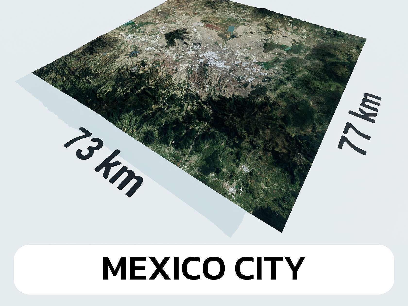 Mexico City Mexico City Landscape 3D Model 3D model | CGTrader