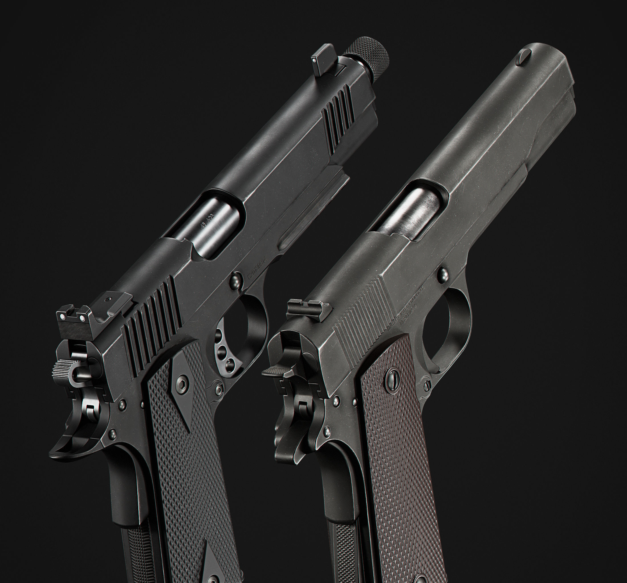 3D model 1911 pistols VR / AR / low-poly | CGTrader