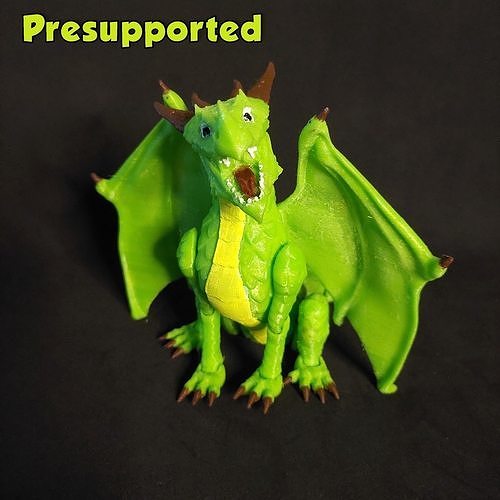 Legendary Articulated Dragon 3D model 3D printable | CGTrader