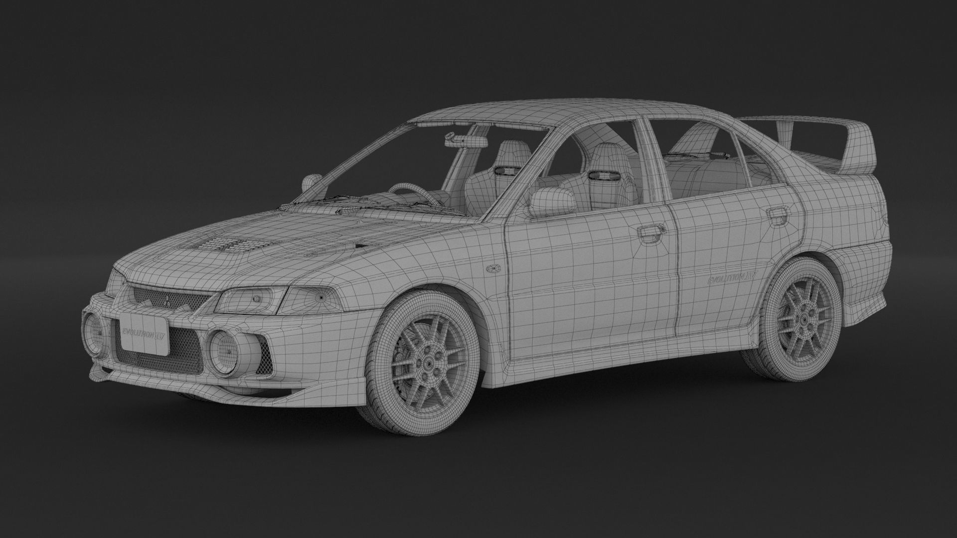 Mitsubishi Lancer Evolution 4 3D model | CGTrader