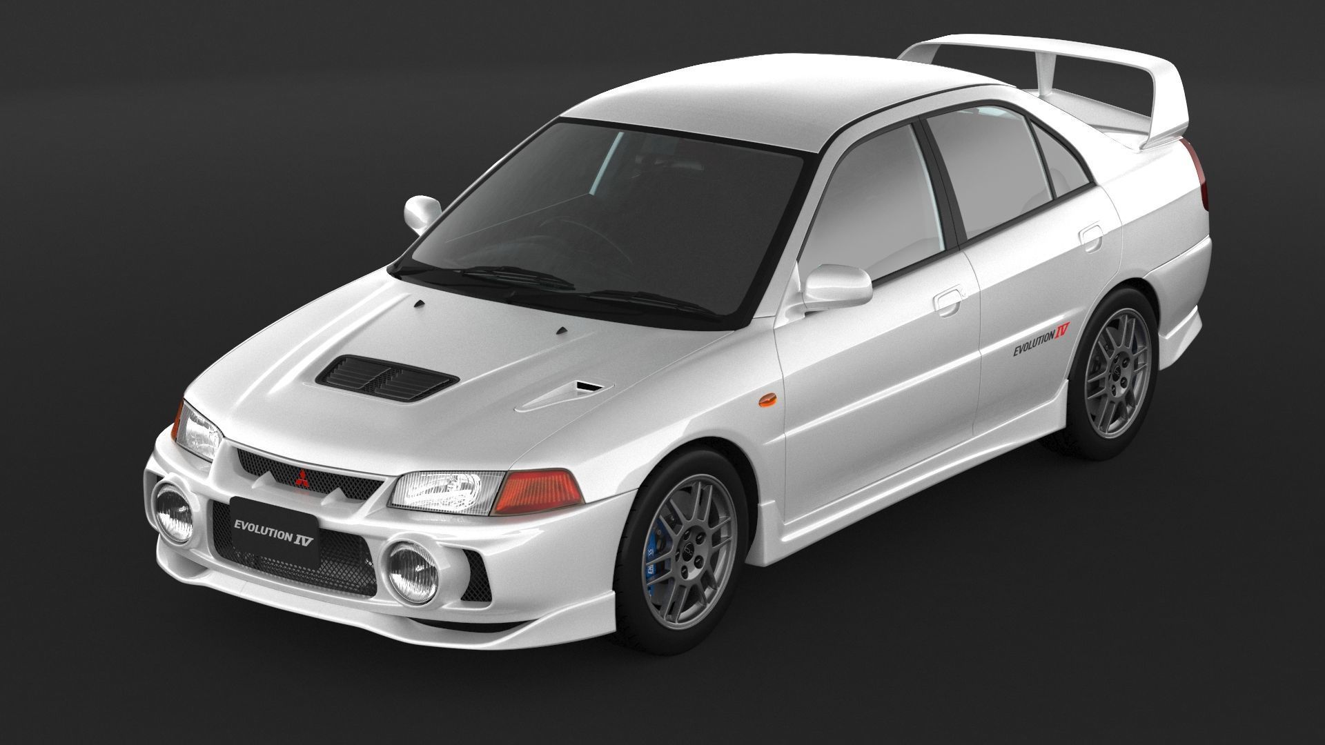 Mitsubishi Lancer Evolution 4 3D model | CGTrader