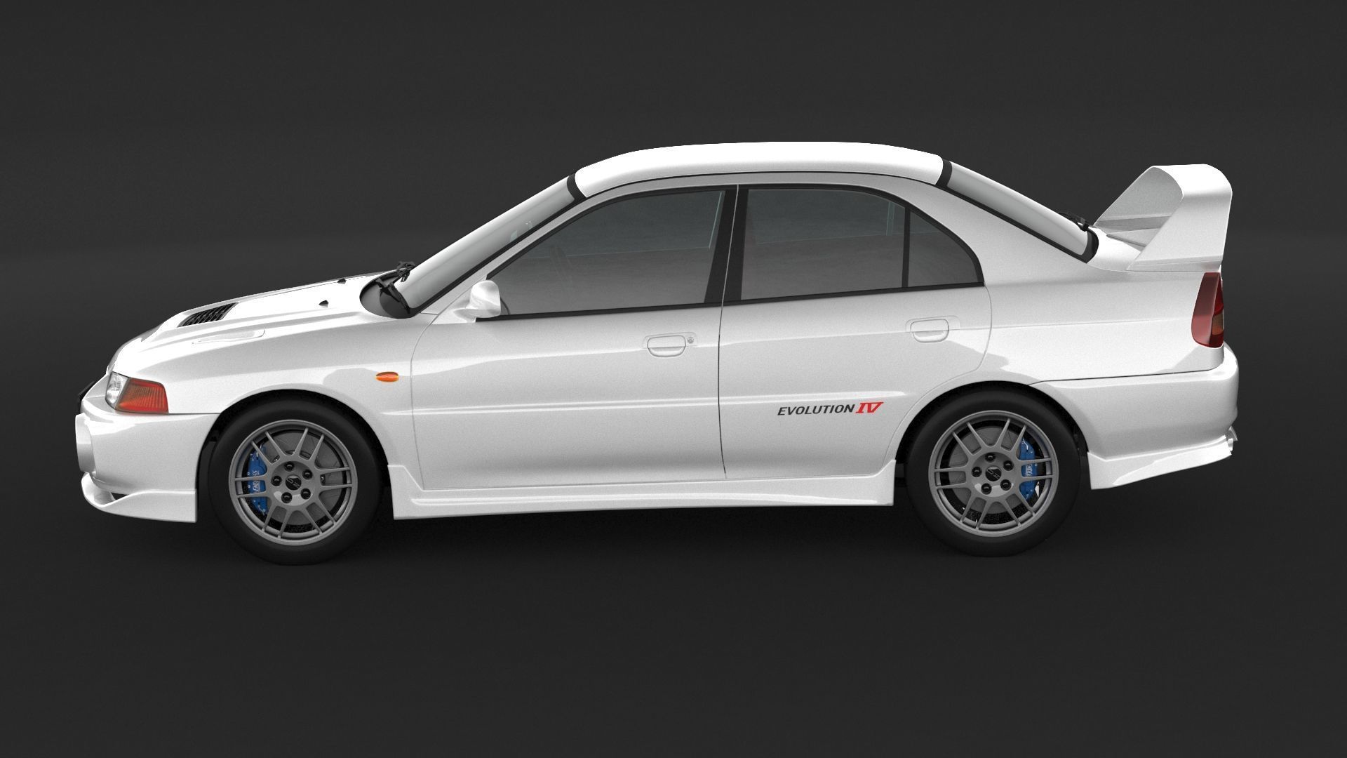 Mitsubishi Lancer Evolution 4 3D model | CGTrader