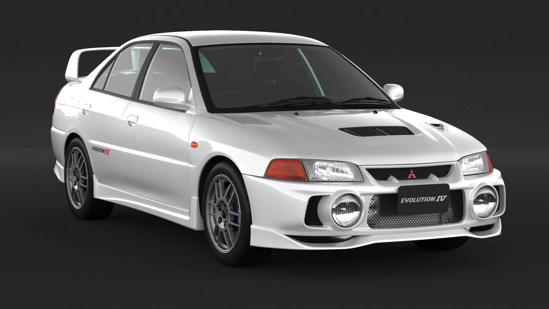 Mitsubishi Lancer Evolution 4 3D model | CGTrader