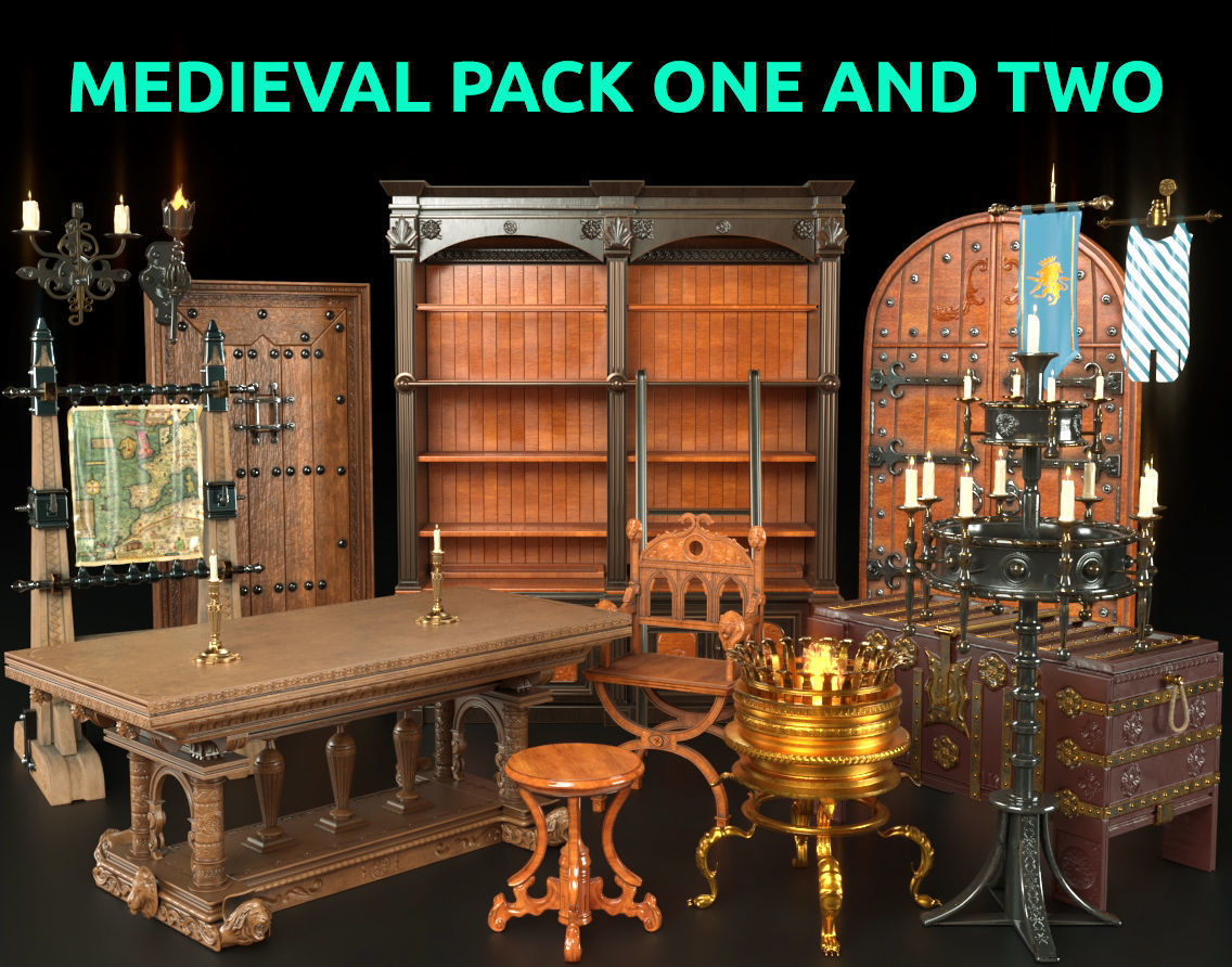 medieval pack 3D model | CGTrader