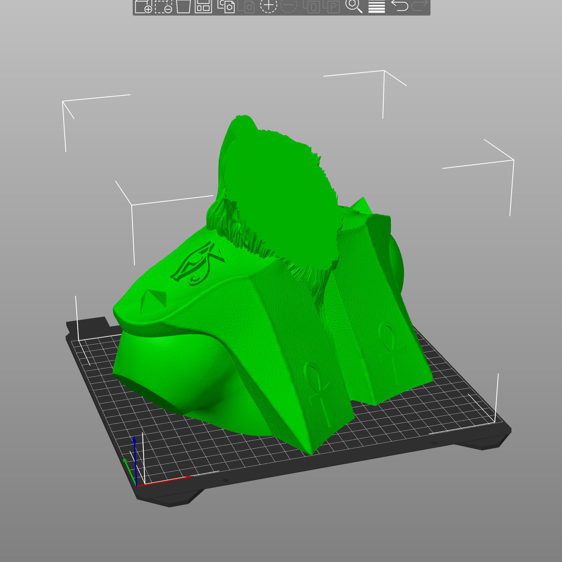 Bernese Mountain Dog - Anubis -bust 3D model 3D printable | CGTrader