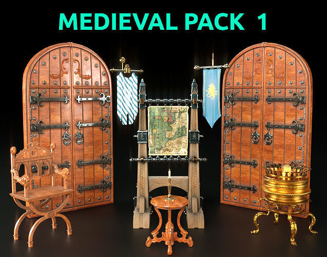 medieval pack one 3D model | CGTrader