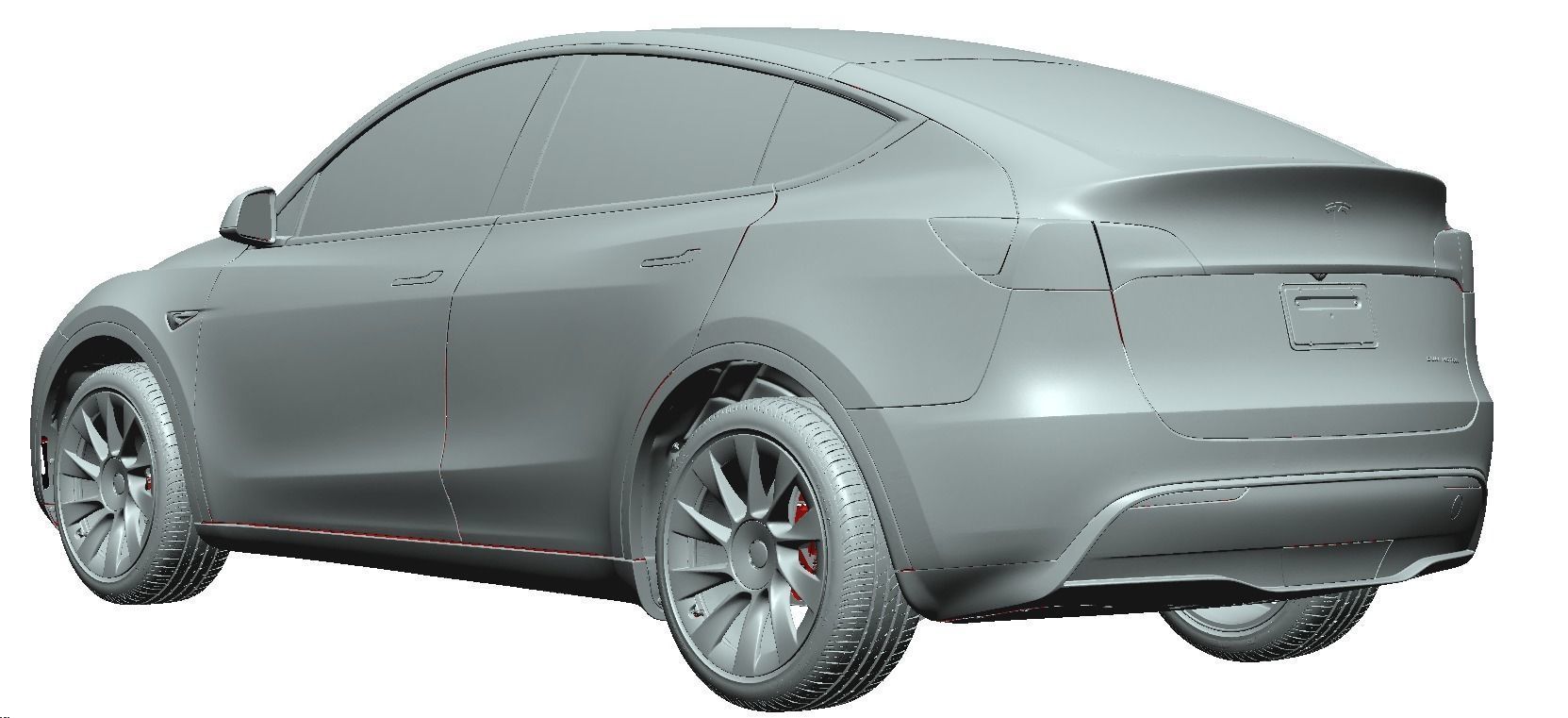 Tesla Model Y AWD 2022- Exterior Scan 3D model 3D model | CGTrader