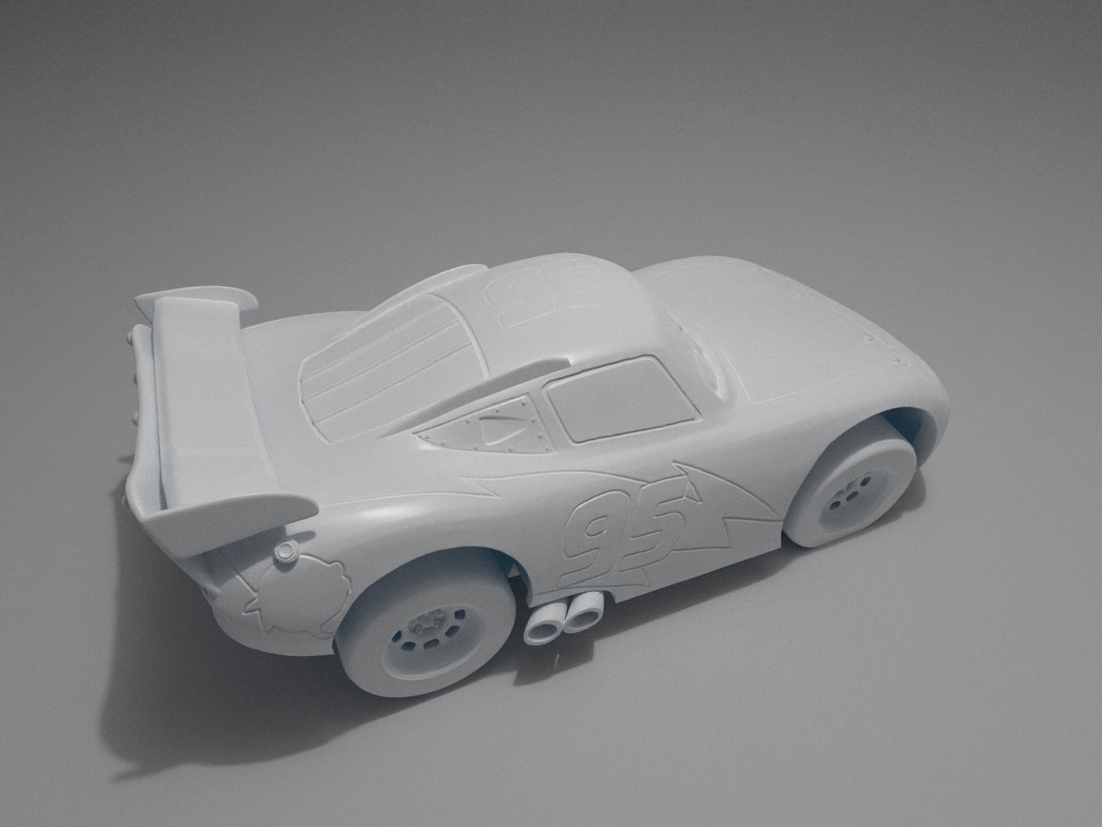 Disney Pixar Cars Diecast Lightning McQueen Vehicle 3d 3D model 3D ...