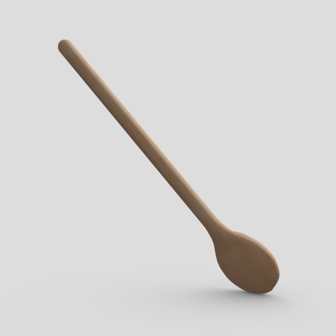 CC0 - Wooden Spoon free VR / AR / low-poly 3D model | CGTrader