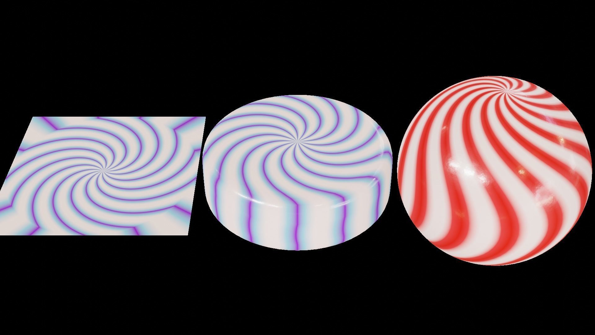 Procedural Peppermint Candy free 3D model | CGTrader