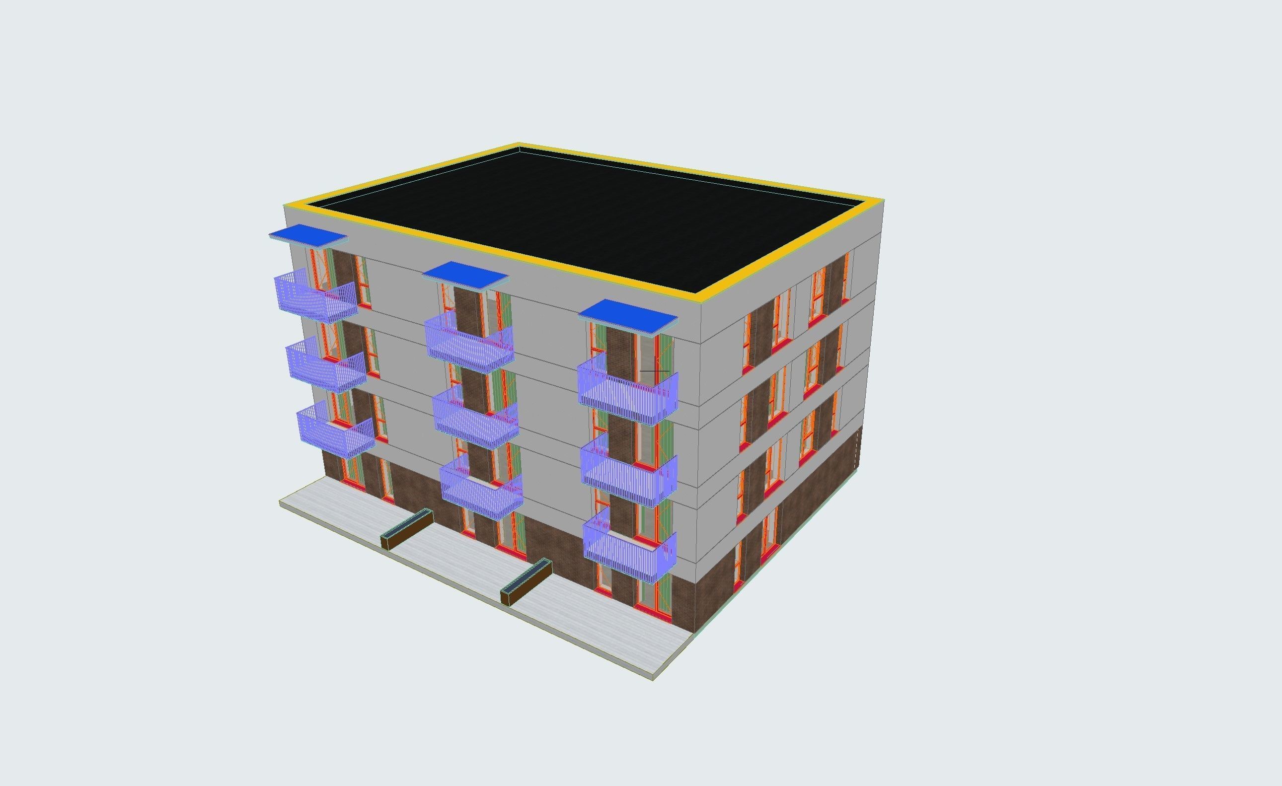 Apartment Building Lumion 12 Scene Plus Archicad Sketchup Models 3d Model Cgtrader 