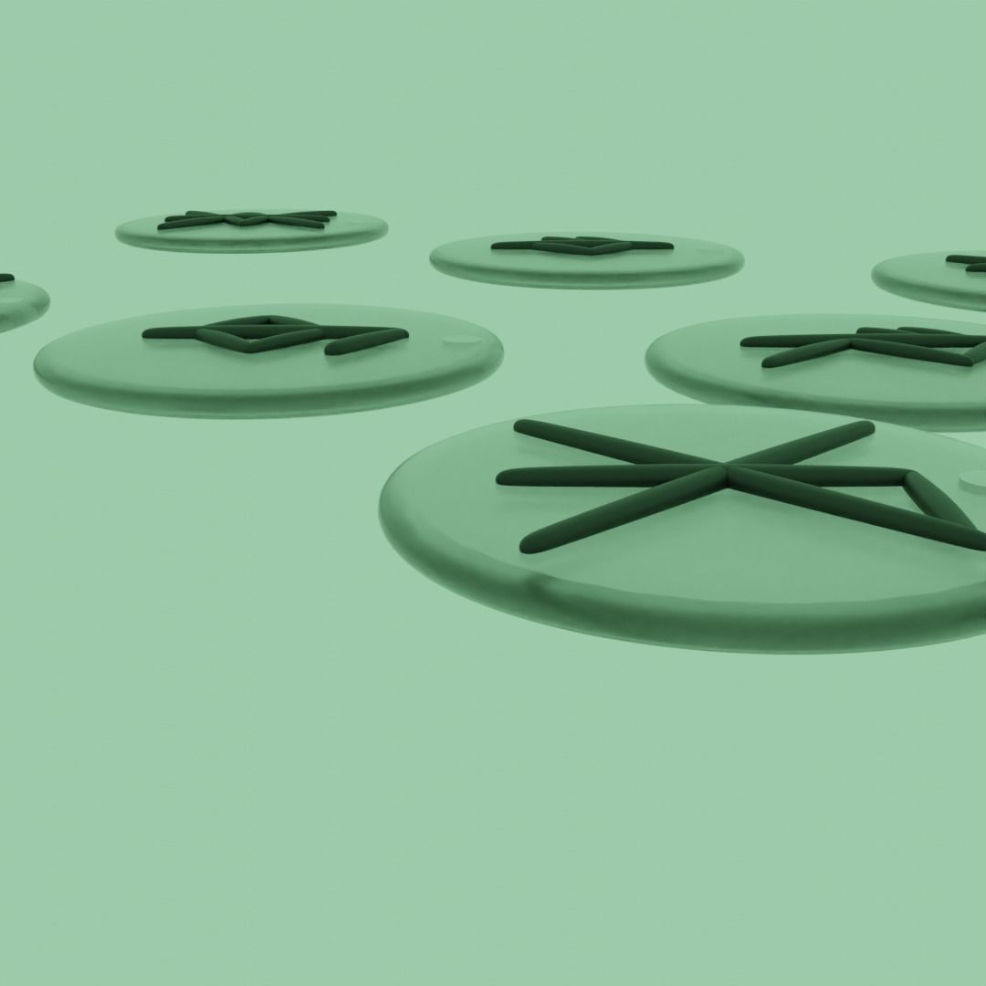 8 Viking Runes Keychain 3D Printable Model 3D model 3D printable | CGTrader