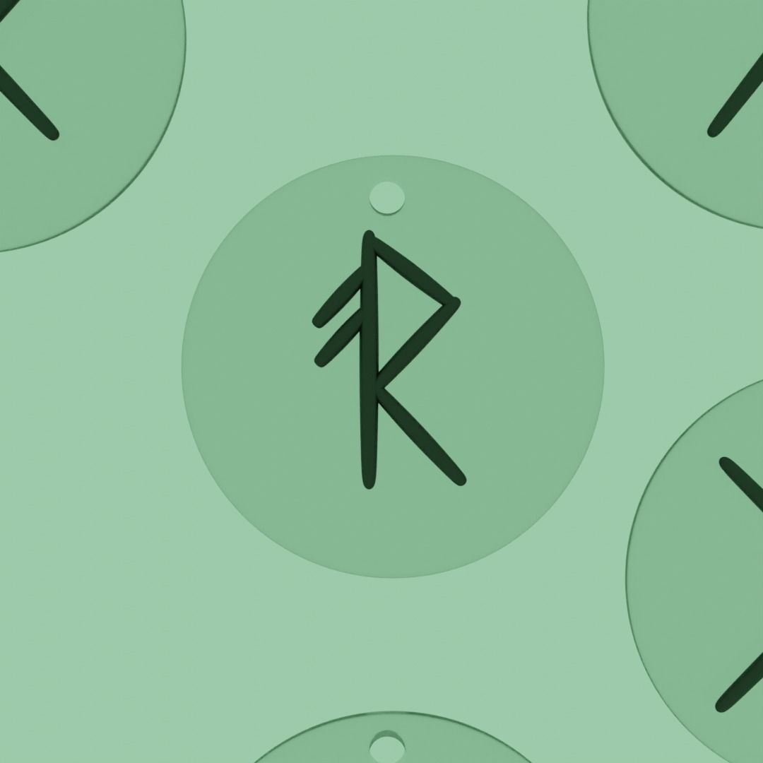 8 Viking Runes Keychain 3D Printable Model 3D model 3D printable | CGTrader