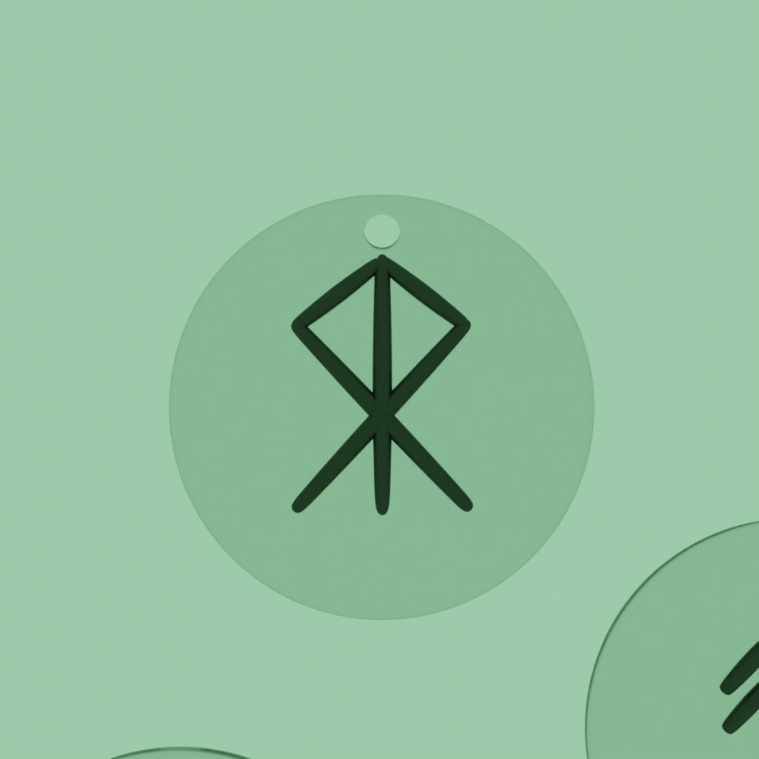 8 Viking Runes Keychain 3D Printable Model 3D model 3D printable | CGTrader