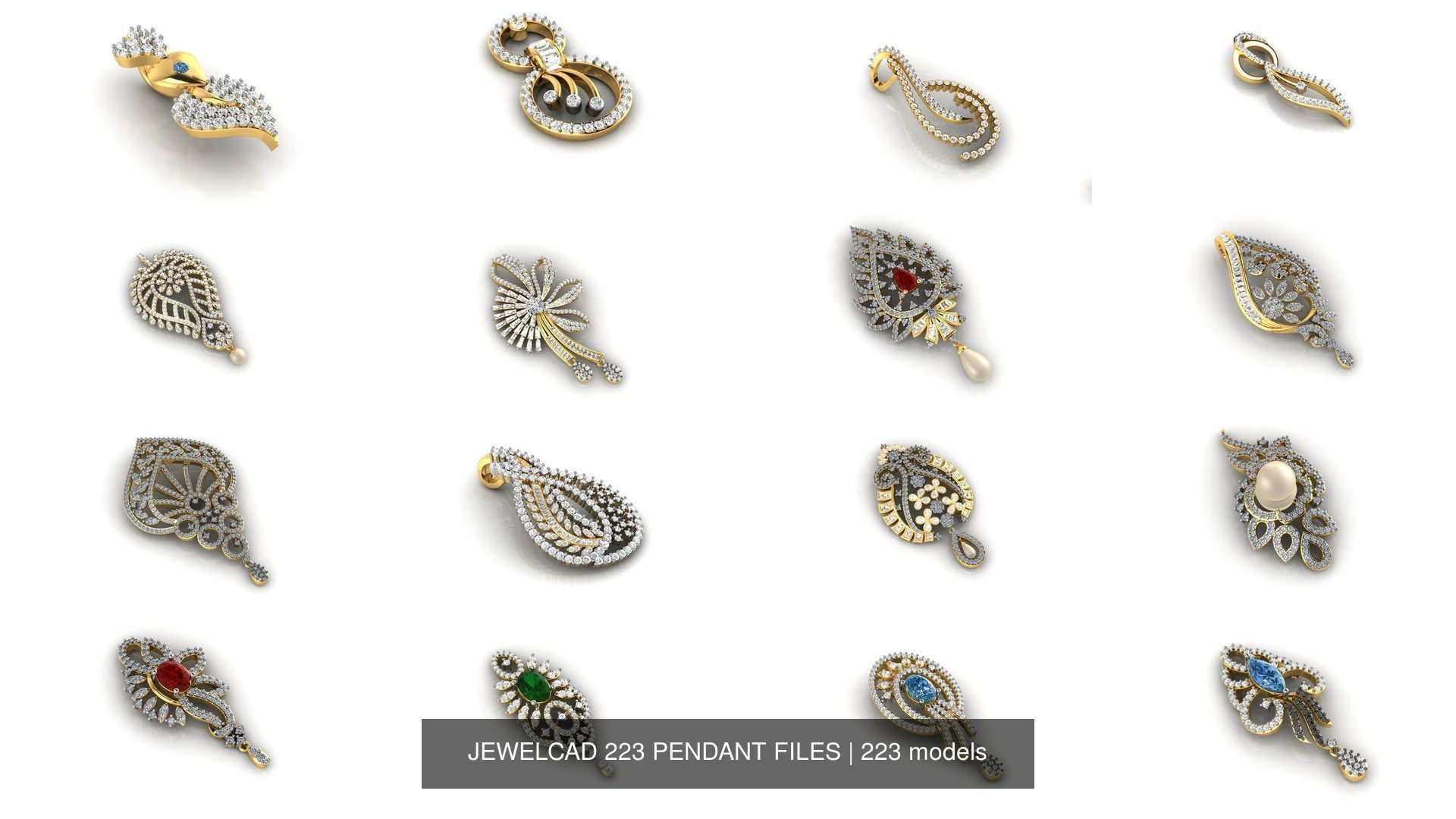 JEWELCAD 223 PENDANT FILES 3D Model Collection | CGTrader