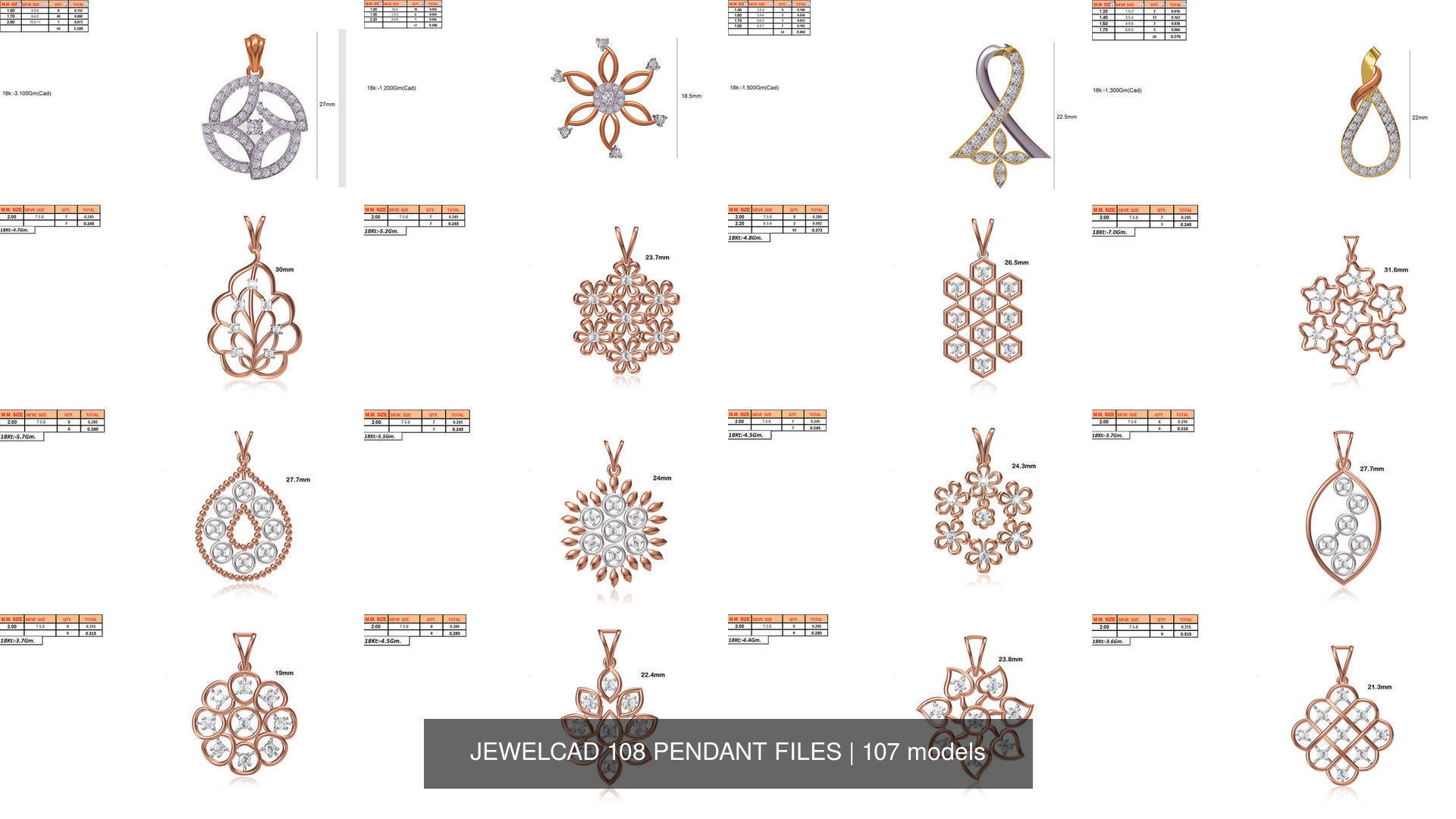 JEWELCAD 223 PENDANT FILES 3D Model Collection | CGTrader