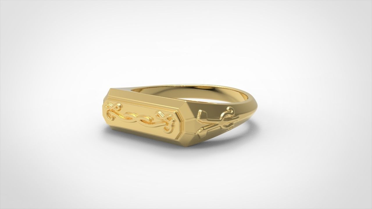 Signet ring Special 3D MODEL 3D model 3D printable | CGTrader