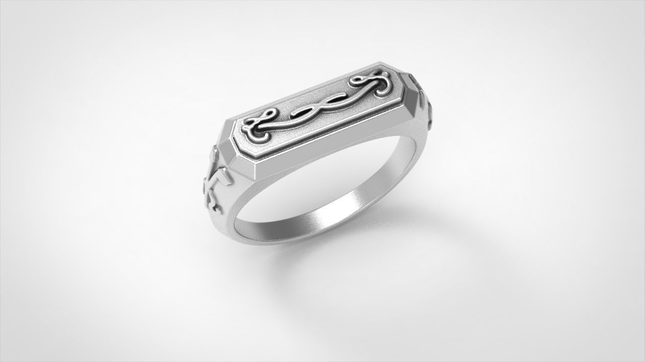Signet ring Special 3D MODEL 3D model 3D printable | CGTrader