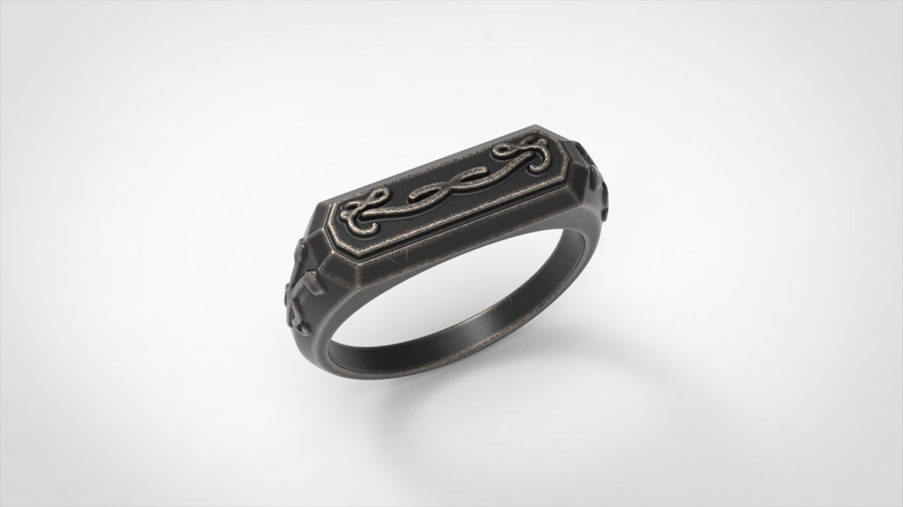 Signet ring Special 3D MODEL 3D model 3D printable | CGTrader