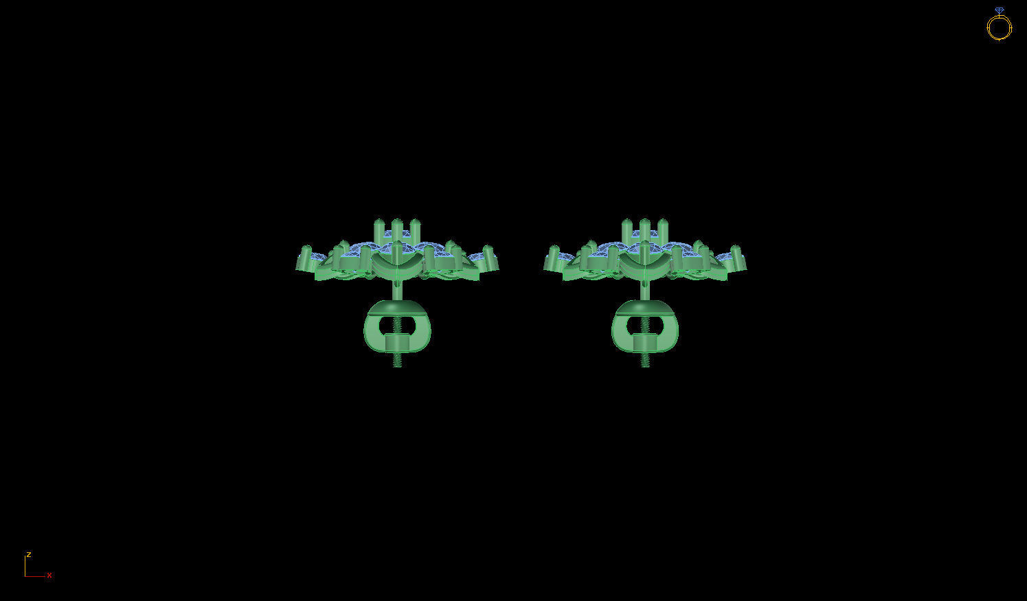Earring 02 3D print model 3D model 3D printable | CGTrader
