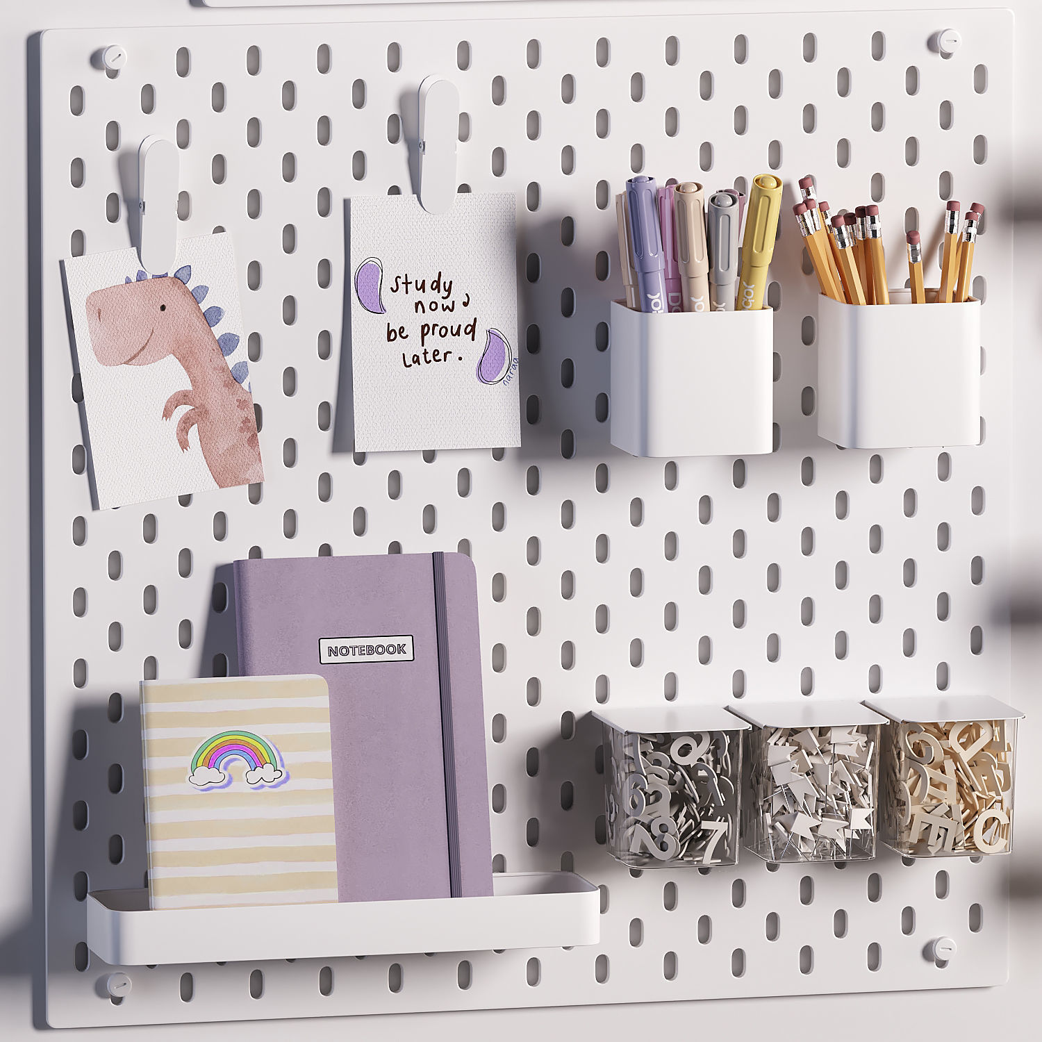 Ikea SKADIS Pegboard for Teenagers and Kids 3D model | CGTrader