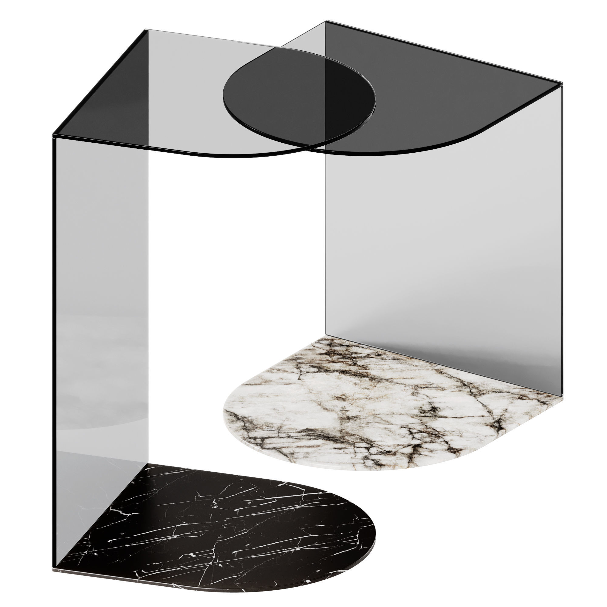 Lago TELL Side Table 3D model | CGTrader