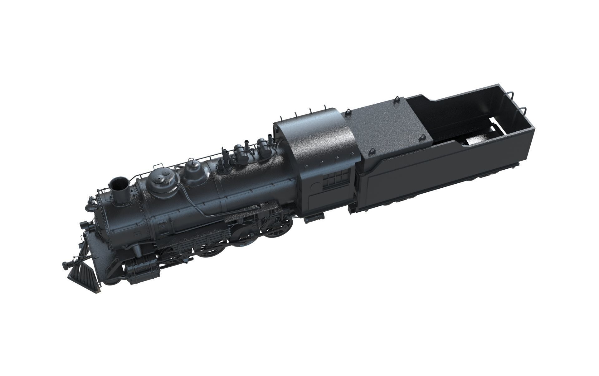 Steam locomotive 3D model old train 3D model | CGTrader