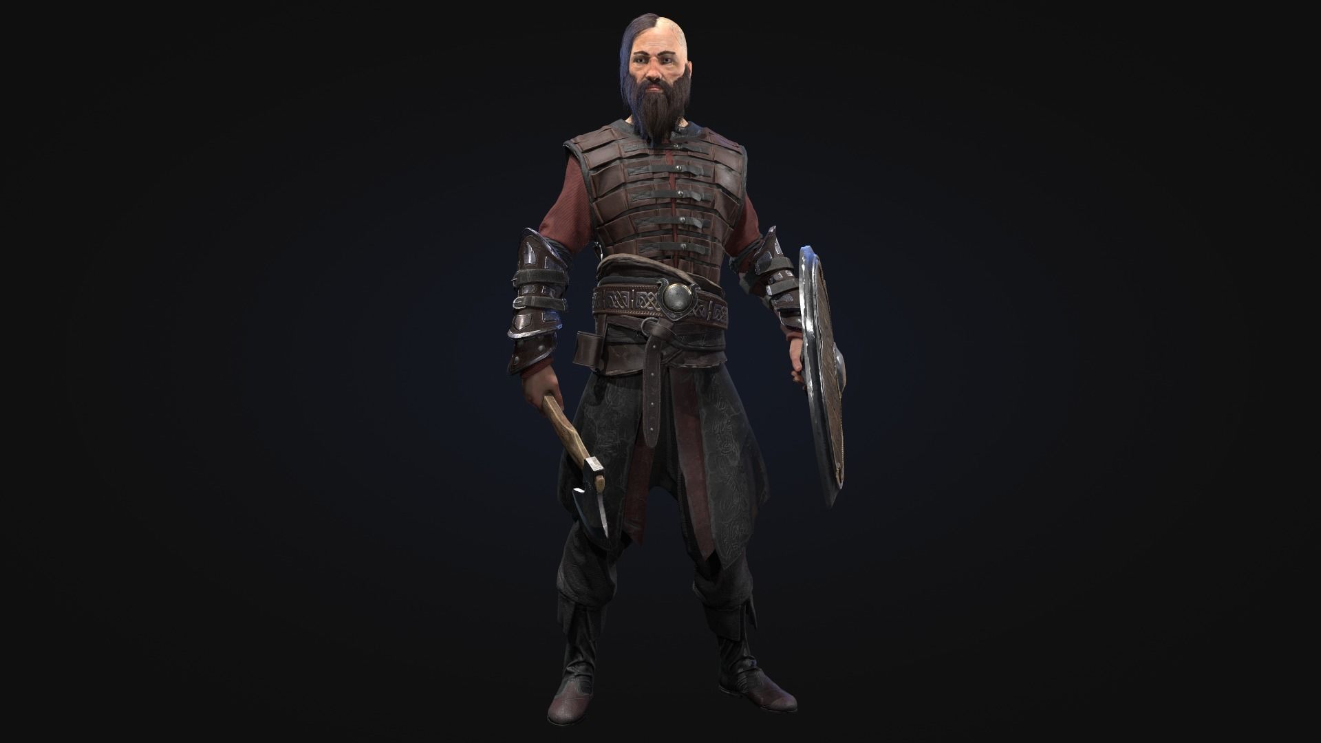 3D model Viking Berserker VR / AR / low-poly | CGTrader