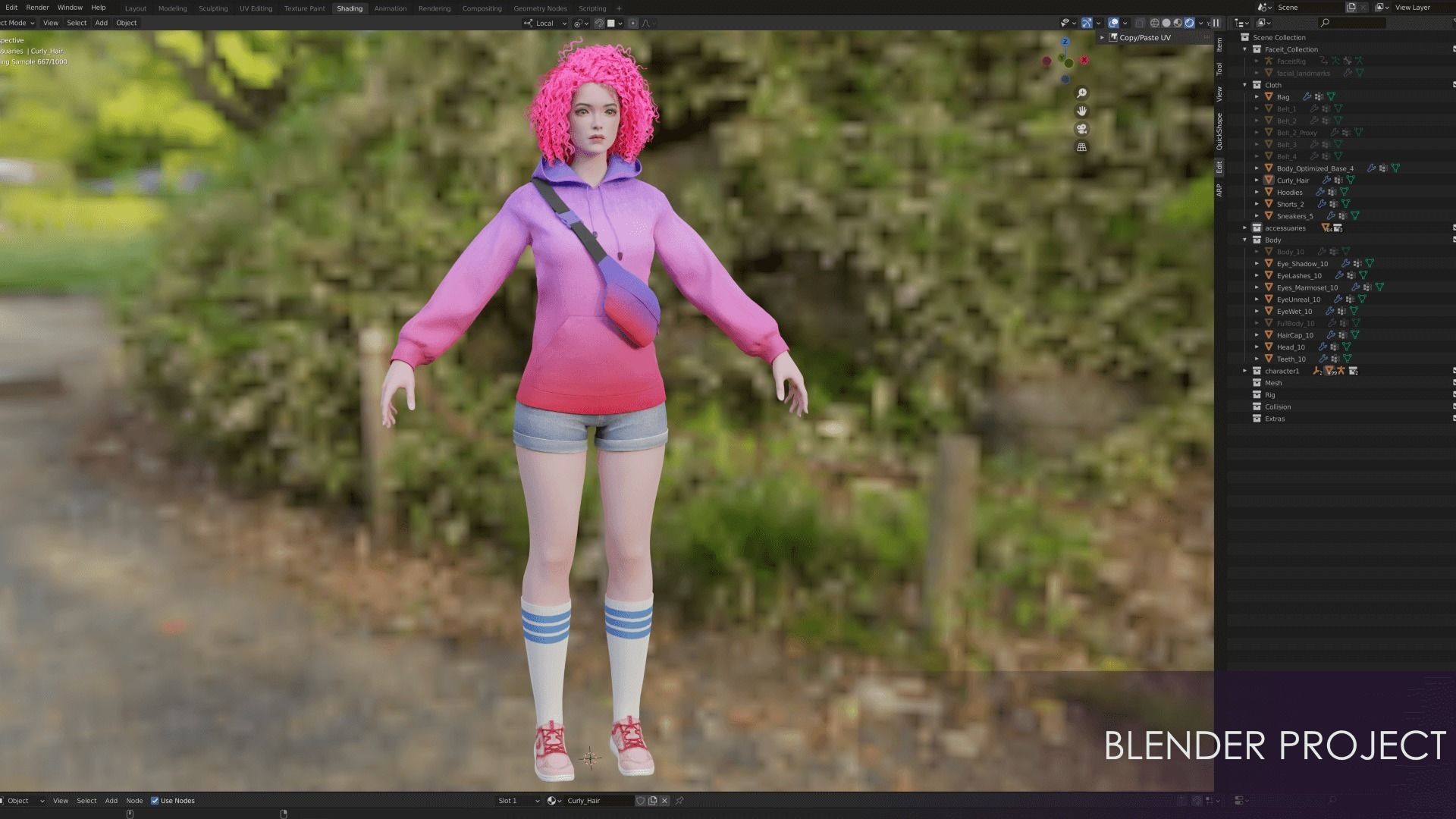 3D model Casual Wear Girls Pack 2-Streetwear Realistic Stylized ...