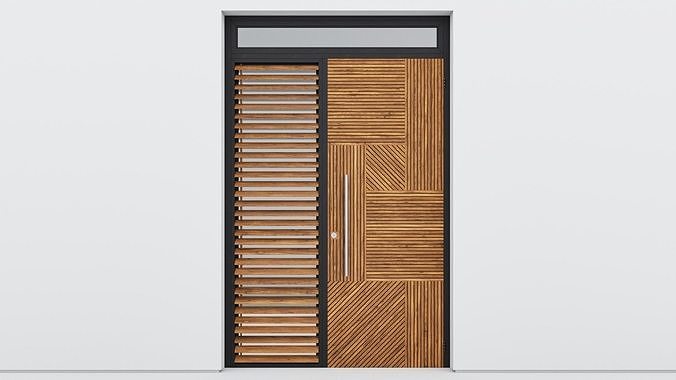 Aluminium door 186 3D model | CGTrader