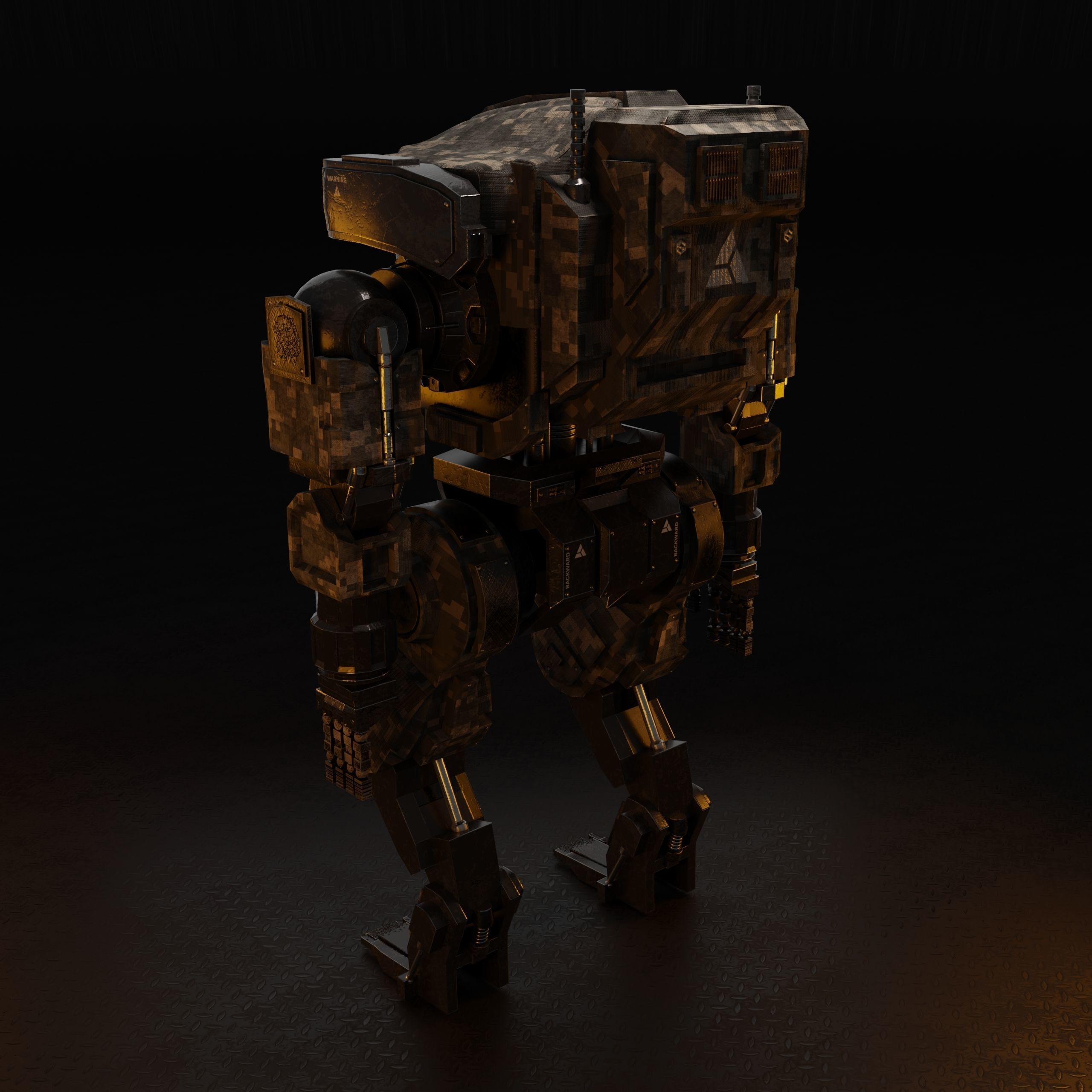 3D model Military robot VR / AR / low-poly | CGTrader
