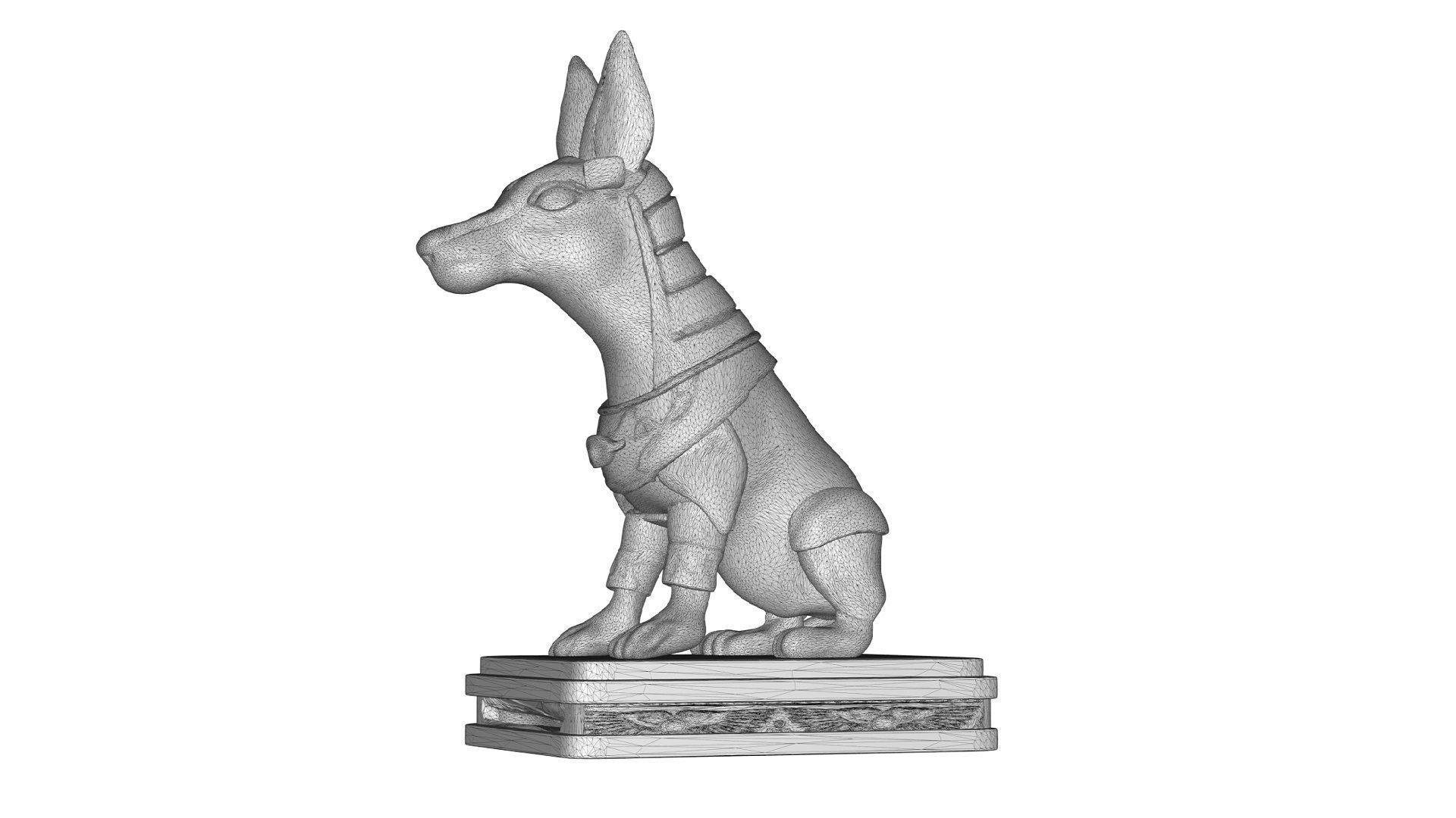 Anubis Statue 3D model 3D printable | CGTrader