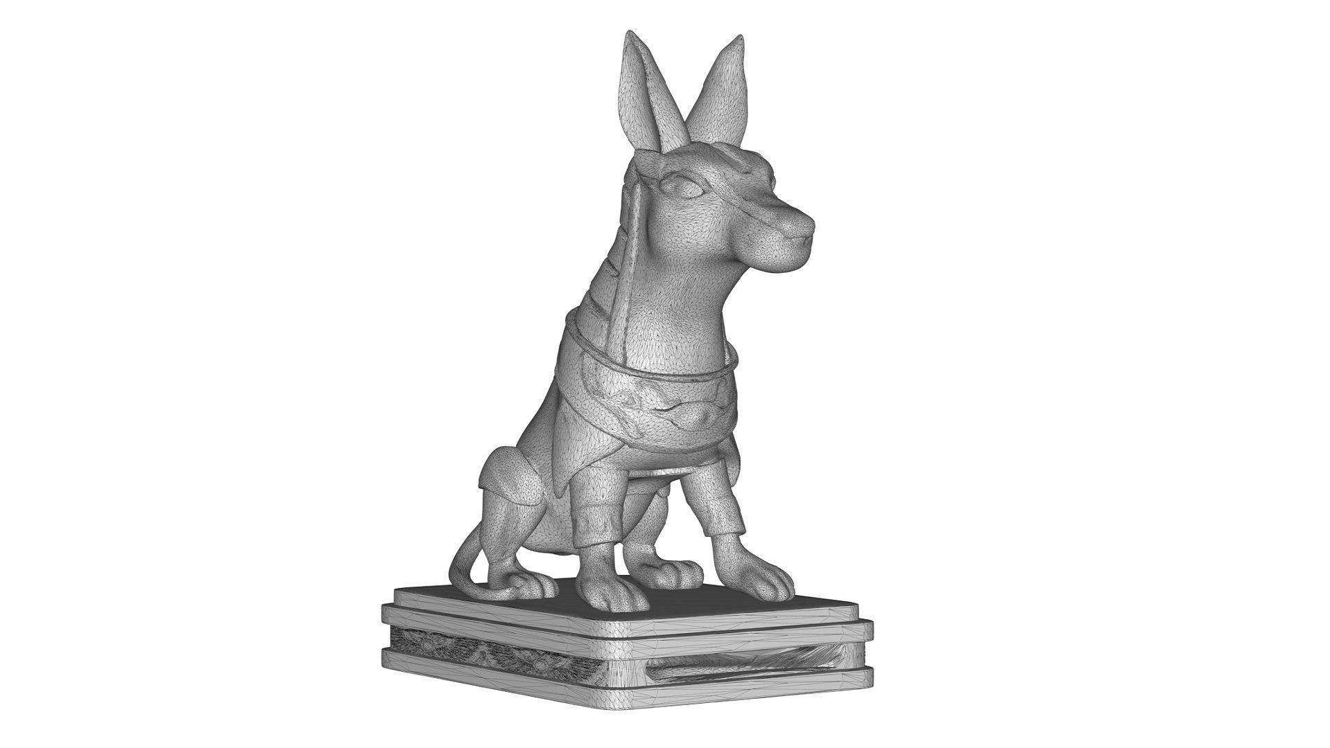Anubis Statue 3D model 3D printable | CGTrader