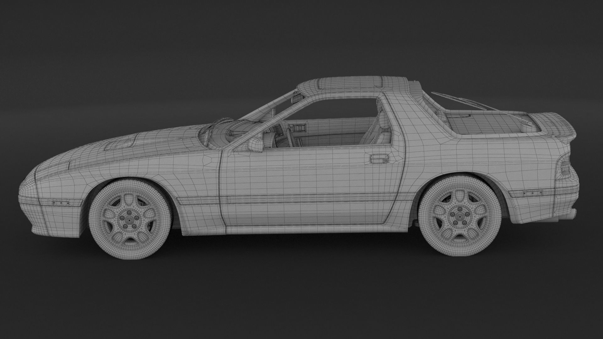 Mazda RX-7 FC3S S4 3D model | CGTrader