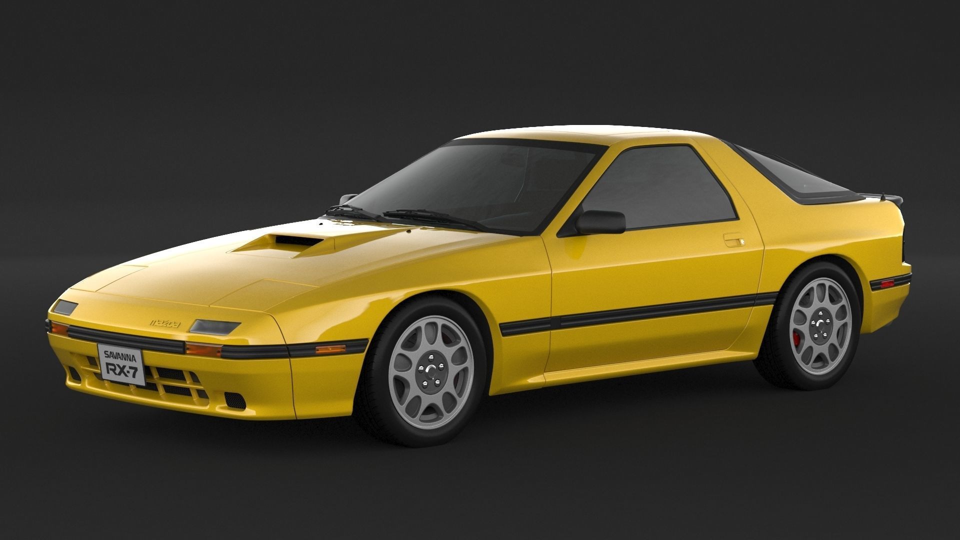 Mazda RX-7 FC3S S4 3D model | CGTrader