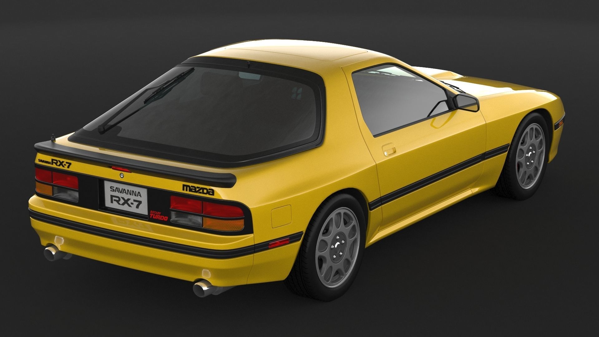 Mazda RX-7 FC3S S4 3D model | CGTrader