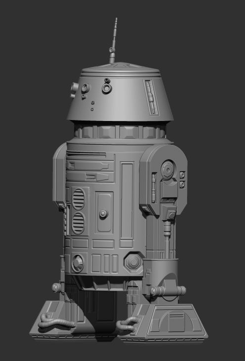 R5 D4 Red 3D model 3D printable | CGTrader