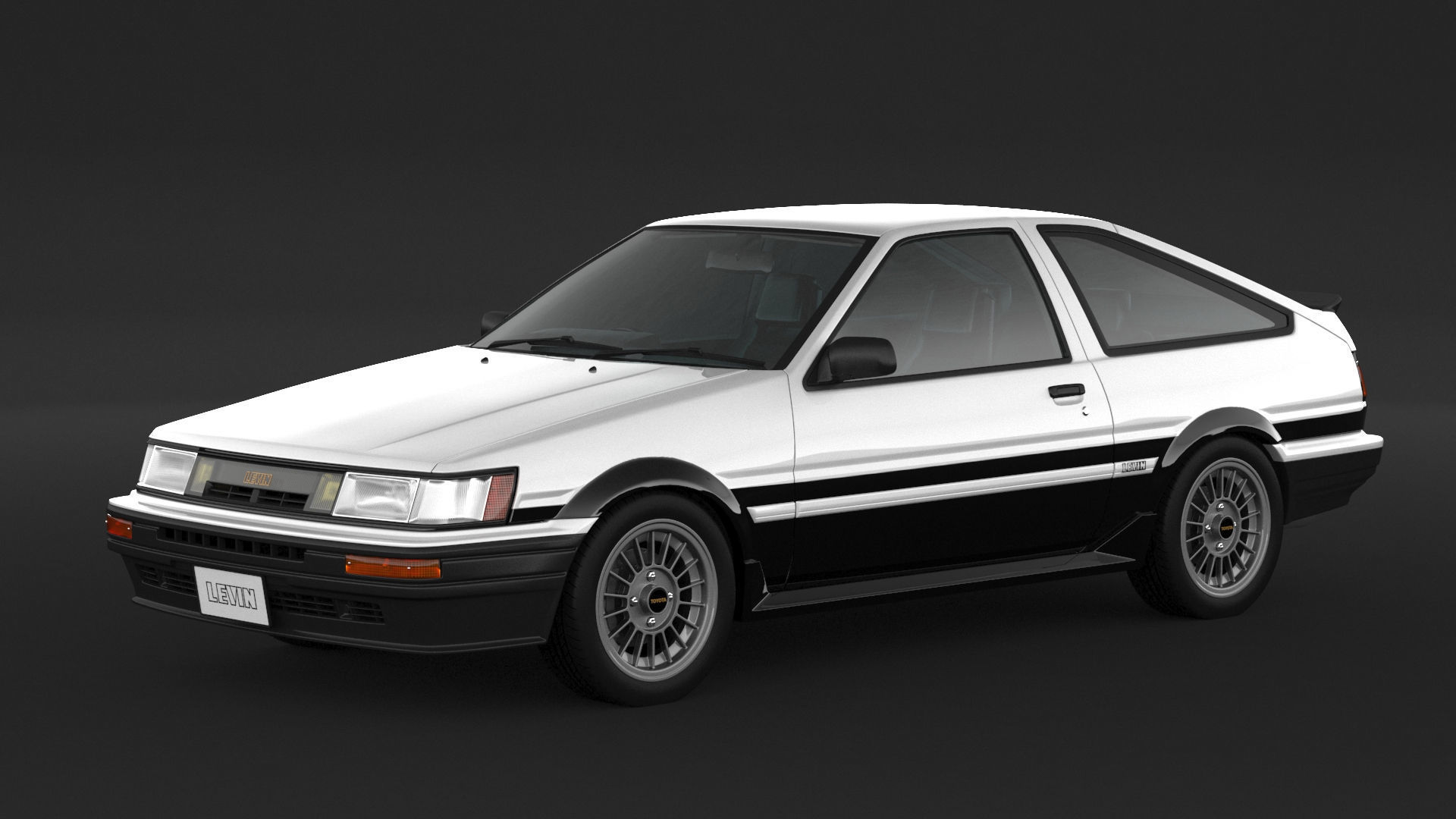 Toyota Corolla AE86 Levin 3D model | CGTrader