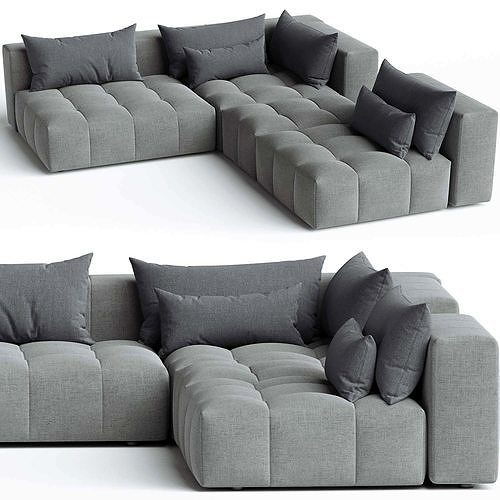 Bubble Soft 240x270cm modular sofa 3D model | CGTrader