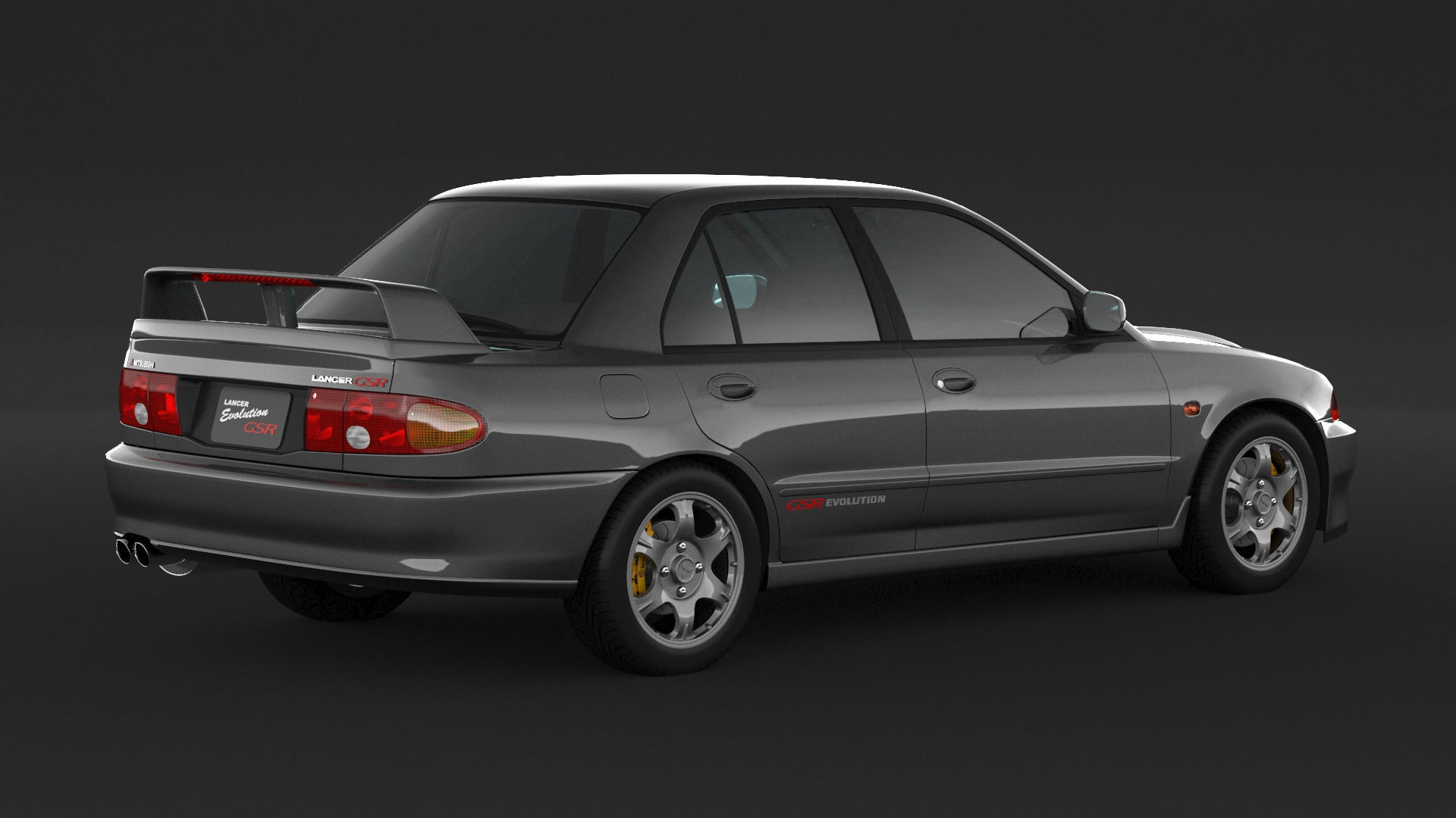 Mitsubishi Lancer Evolution GSR 3D model | CGTrader