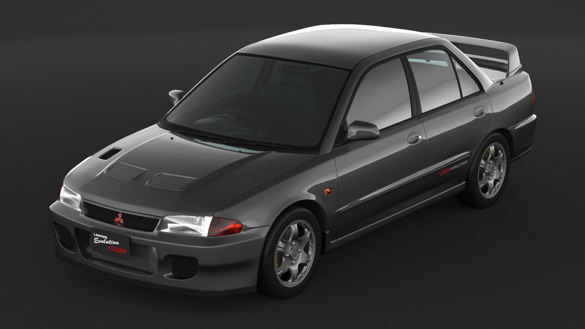 Mitsubishi Lancer Evolution GSR 3D model | CGTrader