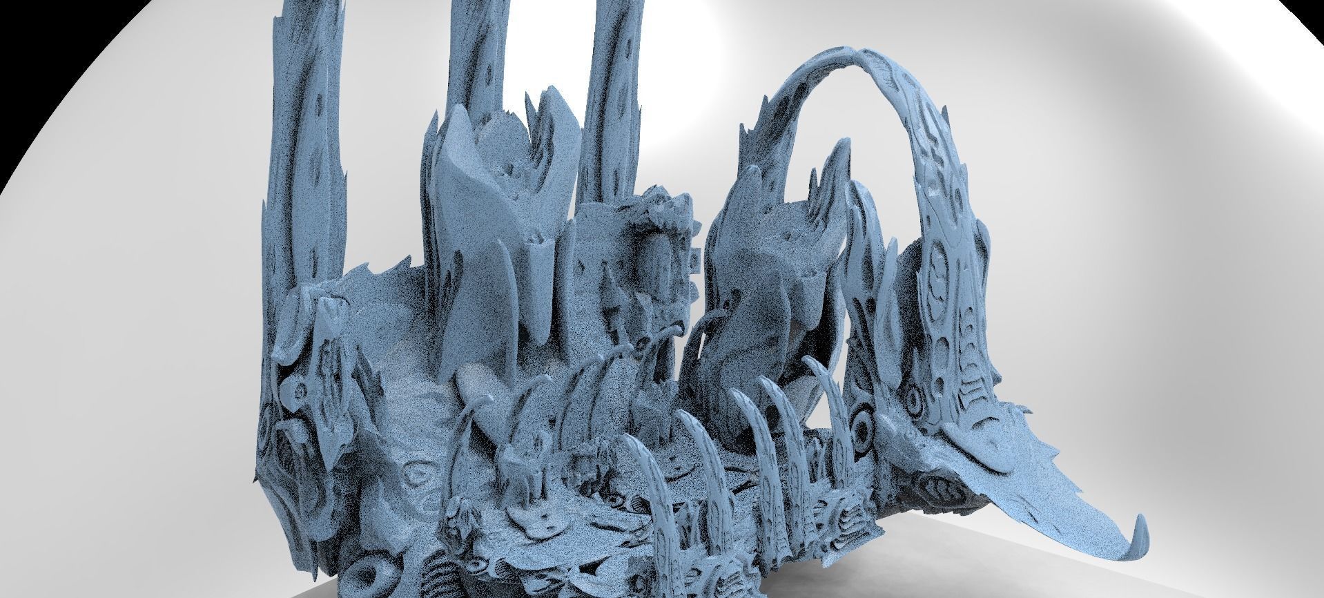 Wraith Hive platform Ship platform structures 3D model | CGTrader