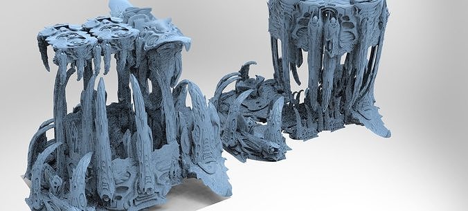 Wraith Hive Alien Platform huge 2 versions 3D model | CGTrader