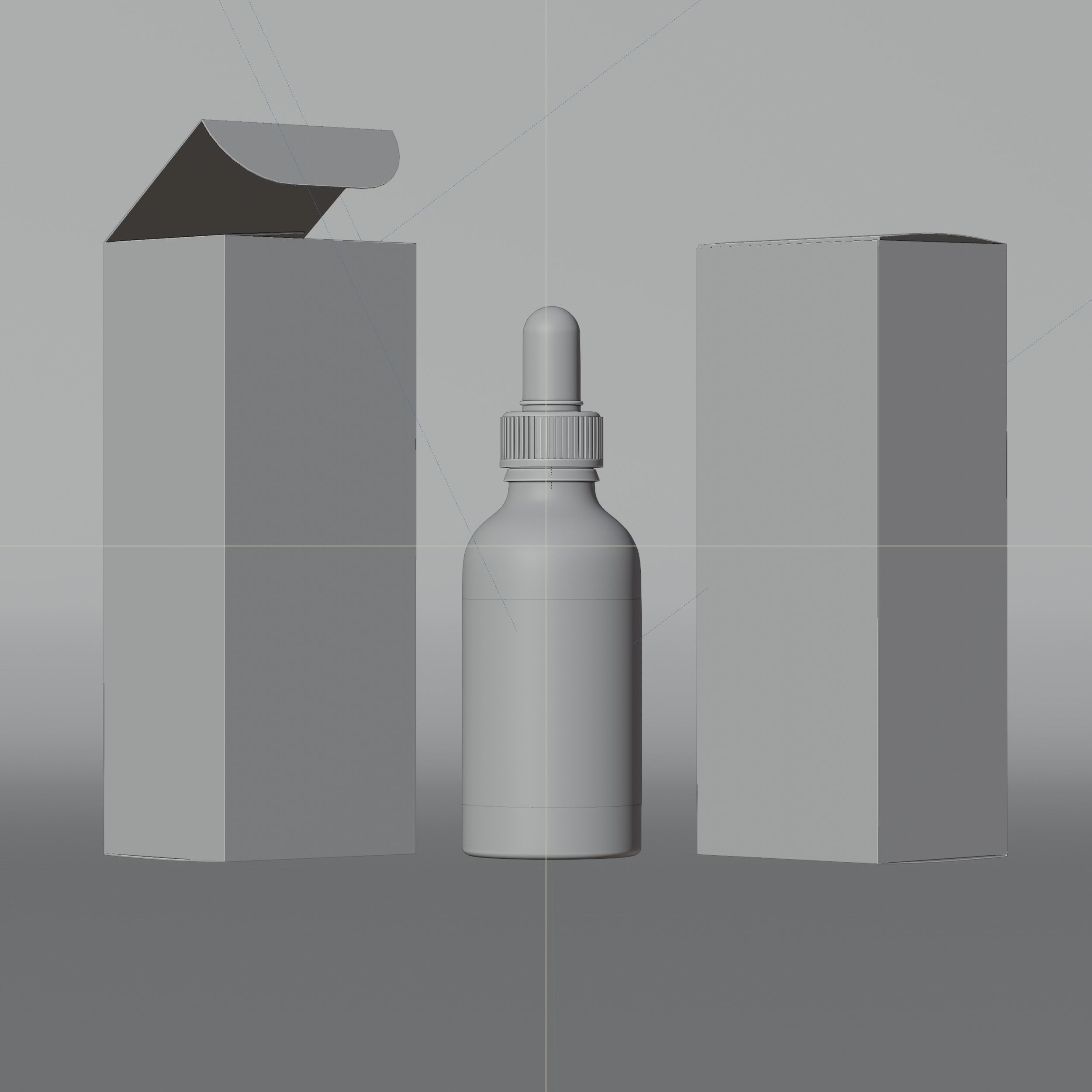 3D model Dropper Bottle Mockup 9 VR / AR / low-poly | CGTrader
