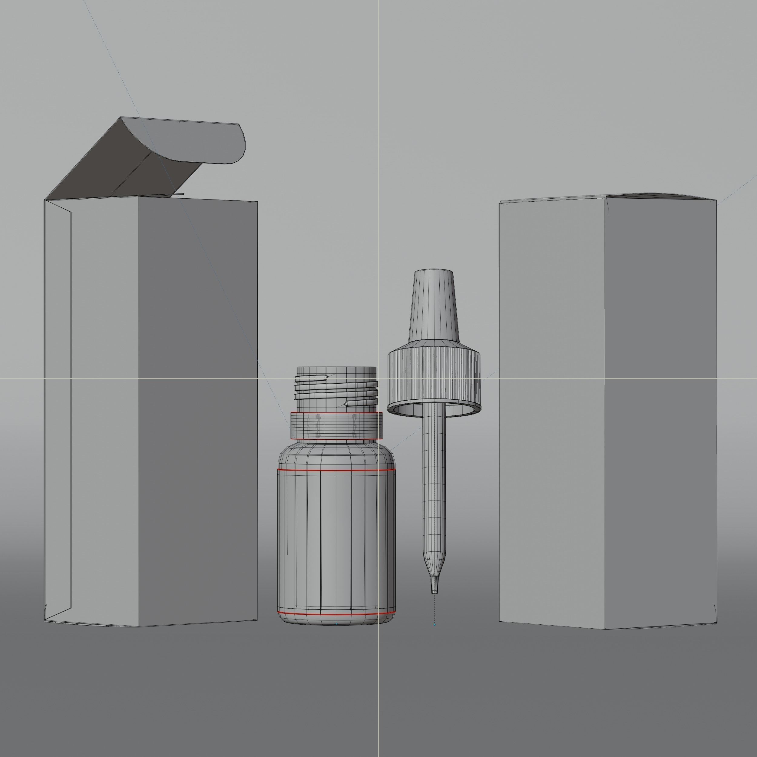 3D model Dropper Bottle Mockup 25 VR / AR / low-poly | CGTrader