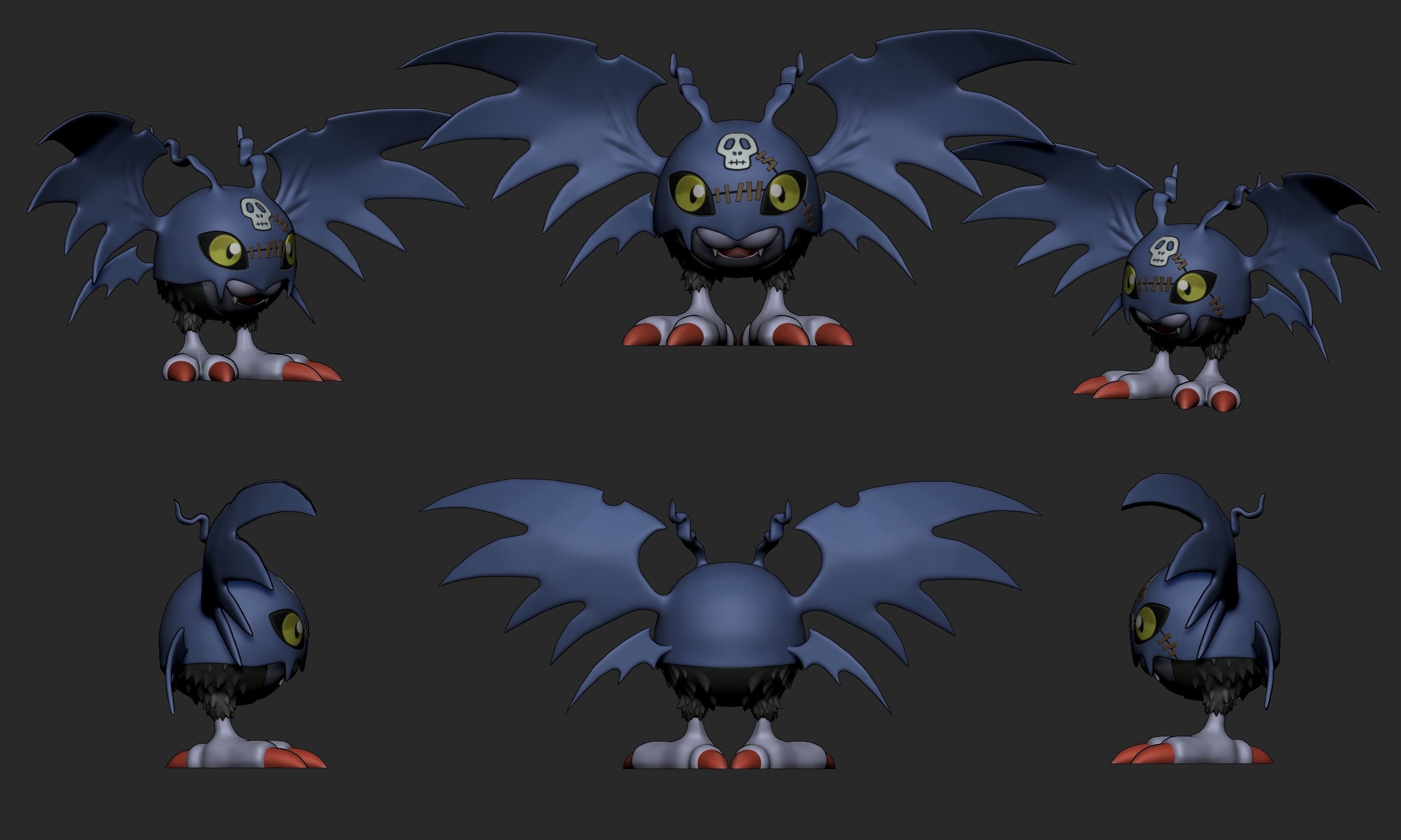 Digimon - Myotismon Evolution Line 3D model 3D printable | CGTrader